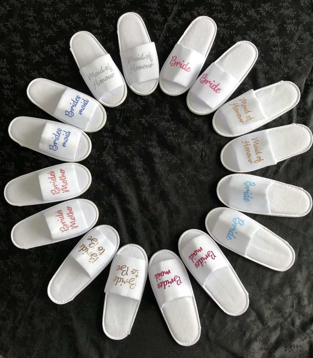 Bridal Party Slippers - Unique Party Slippers – Unique Party Supplies NZ