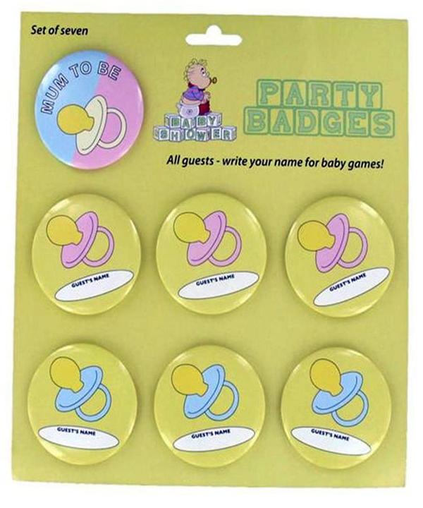 Baby Shower Name Badges Set - Unique Party Supplies – Unique Party ...